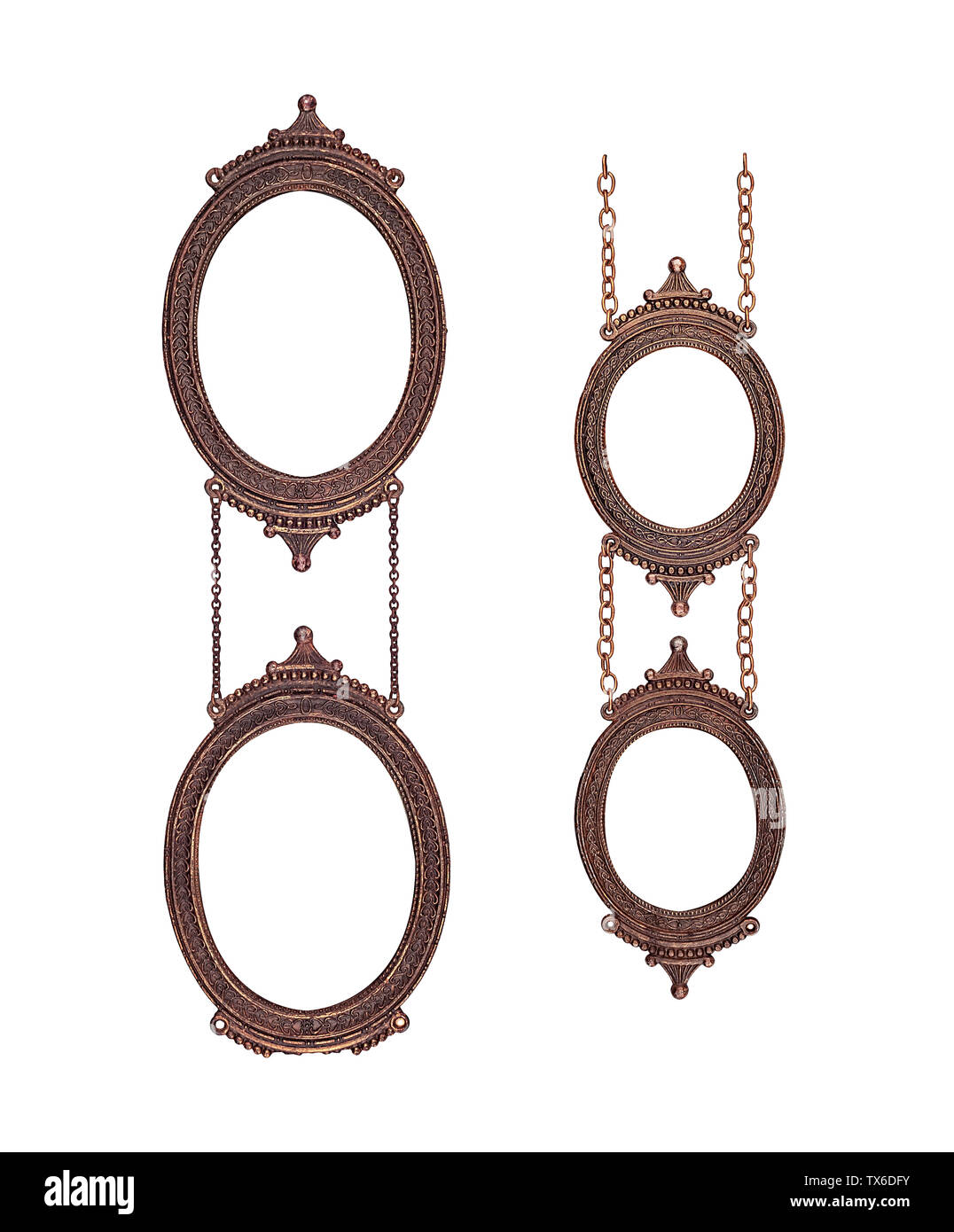 Oval picture frames antique hi-res stock photography and images - Alamy