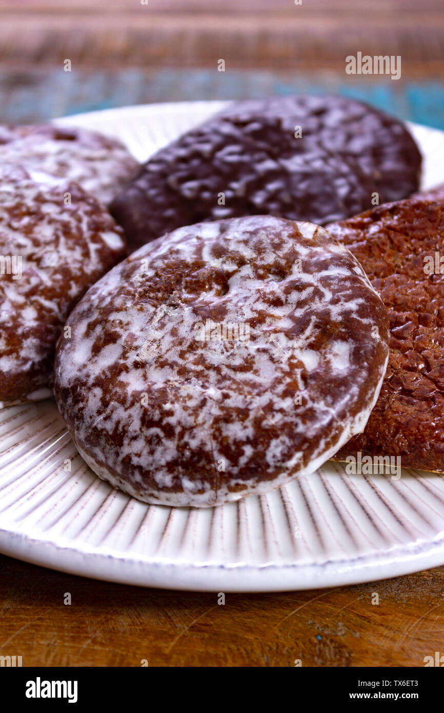 Traditional Christmas gingerbread lebkuchen with honey and spices from ...