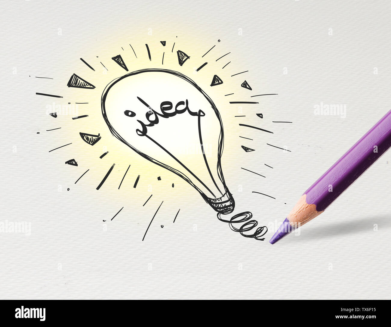 Light Bulb Pencil Drawing