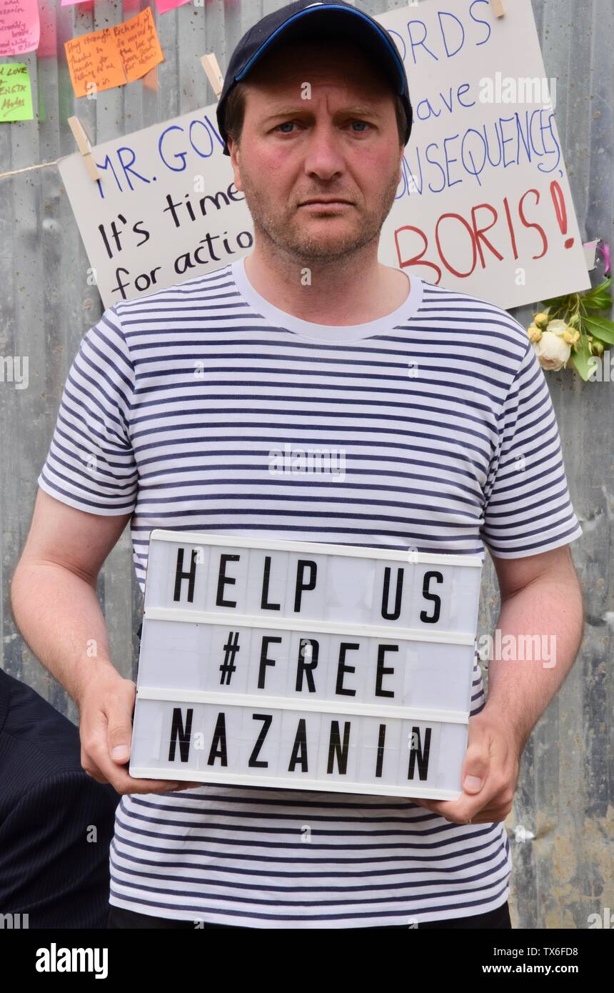Richard Ratcliffe. Hunger Strike Day 6, Hunger 4 Justice Free Nazanin ...