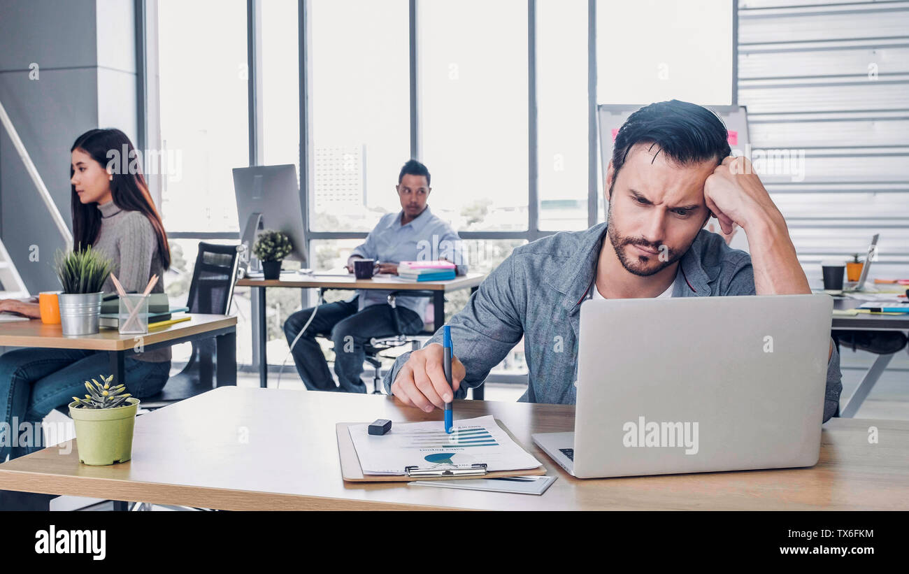 Man overwhelmed by technology hi-res stock photography and images - Alamy