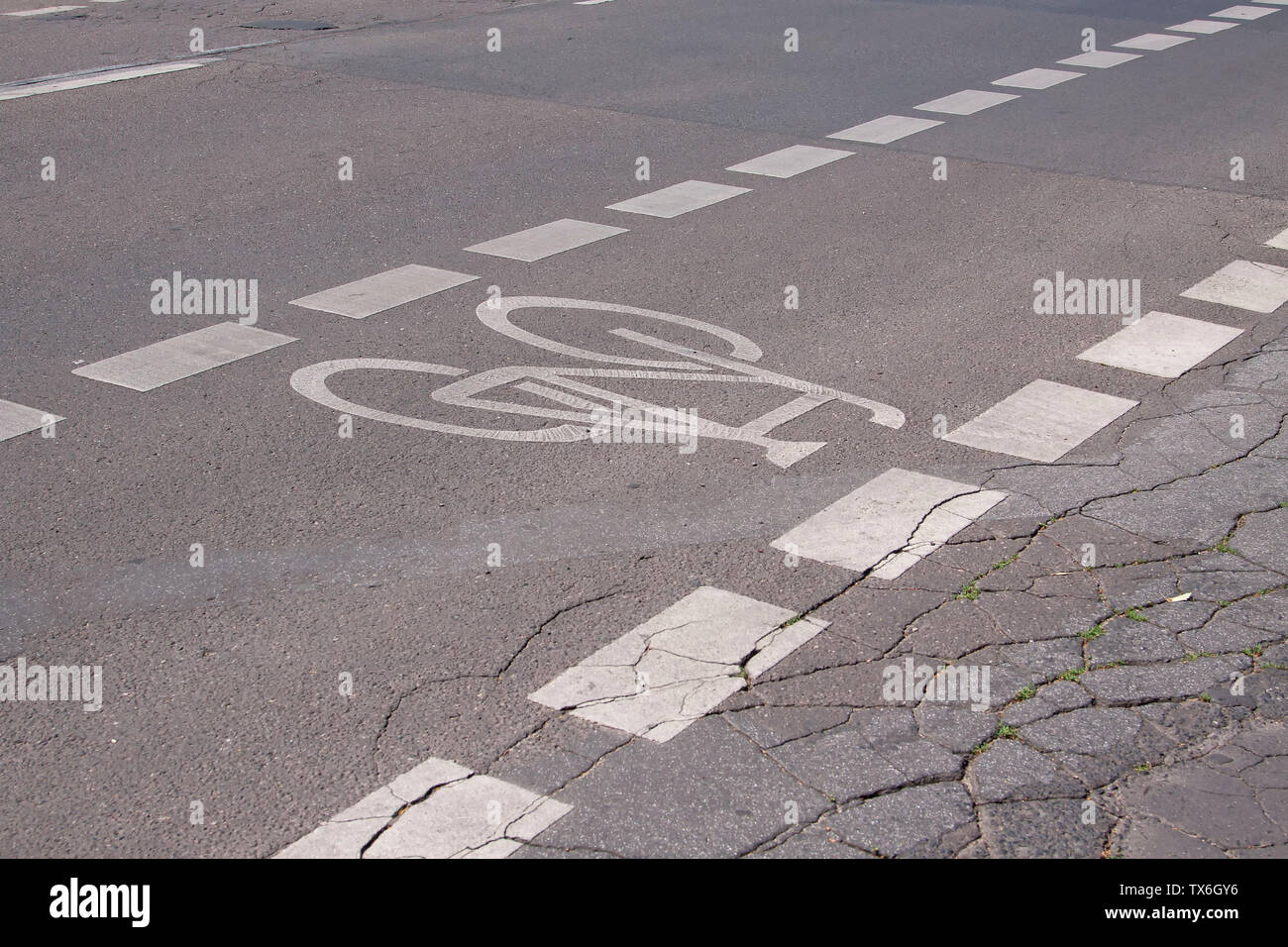 Bike path in Berlin, Germany Stock Photo - Alamy