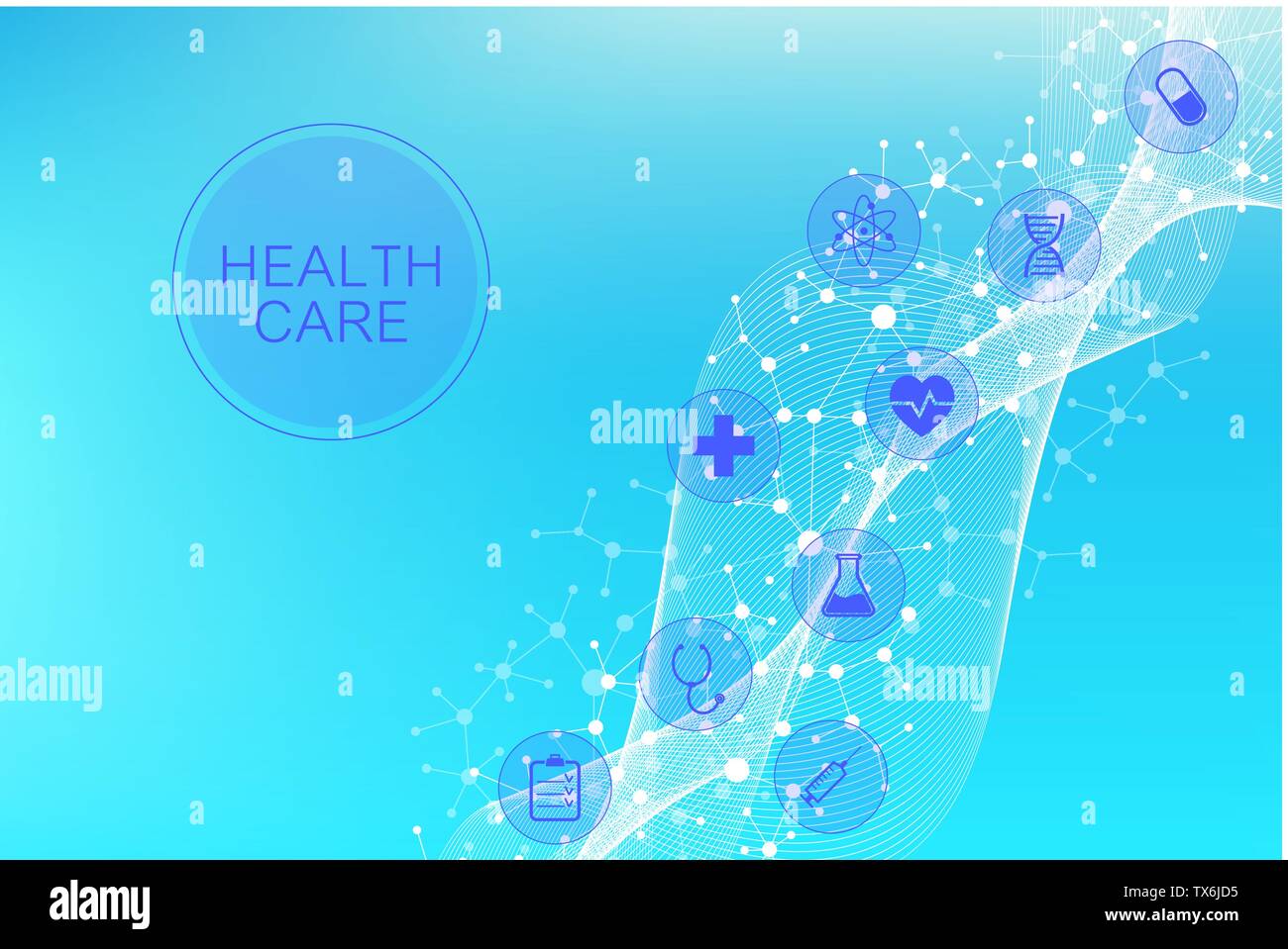 Medical abstract background with health care icon pattern. Medical ...