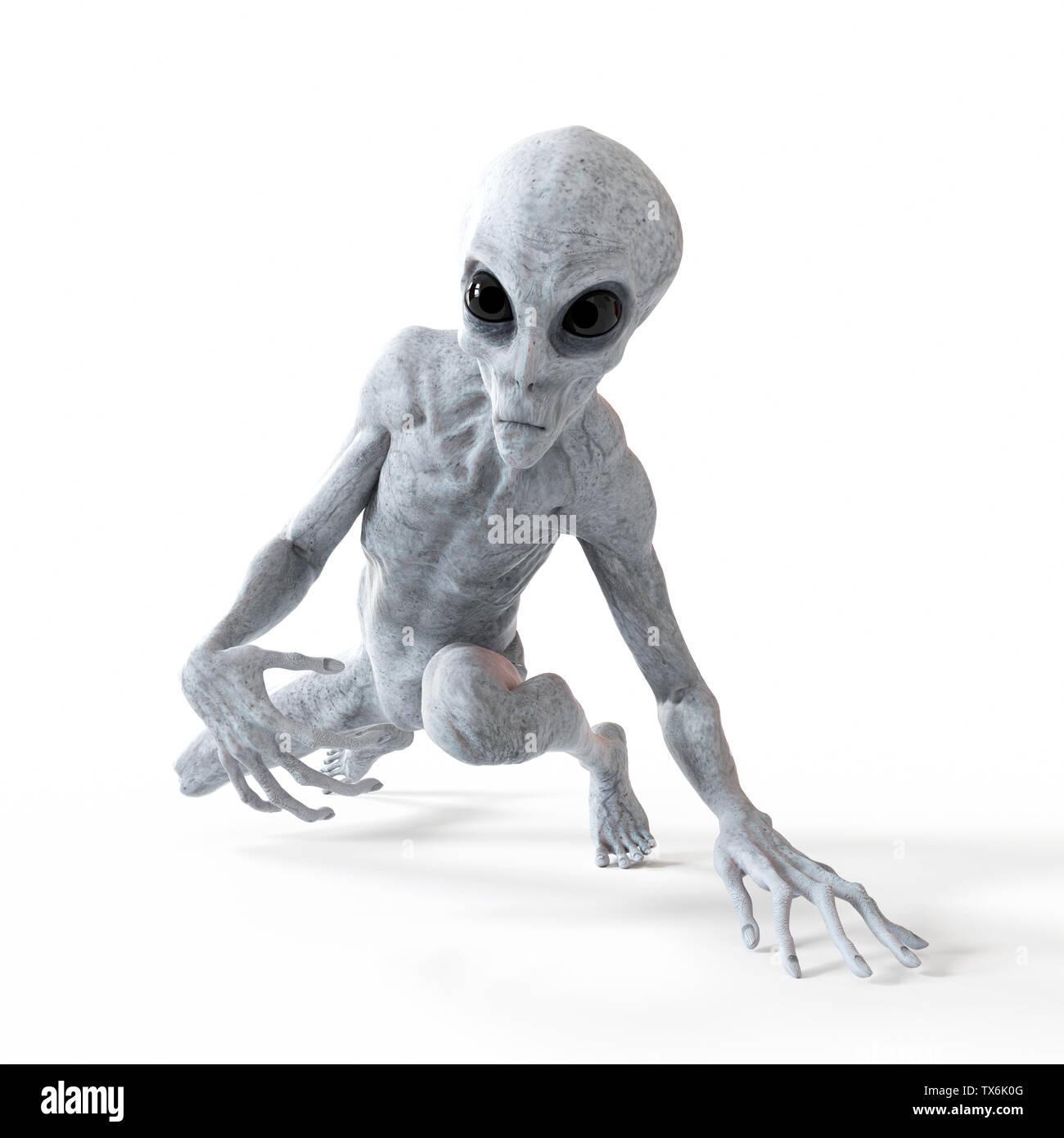 3d rendered illustration of a humanoid alien Stock Photo - Alamy