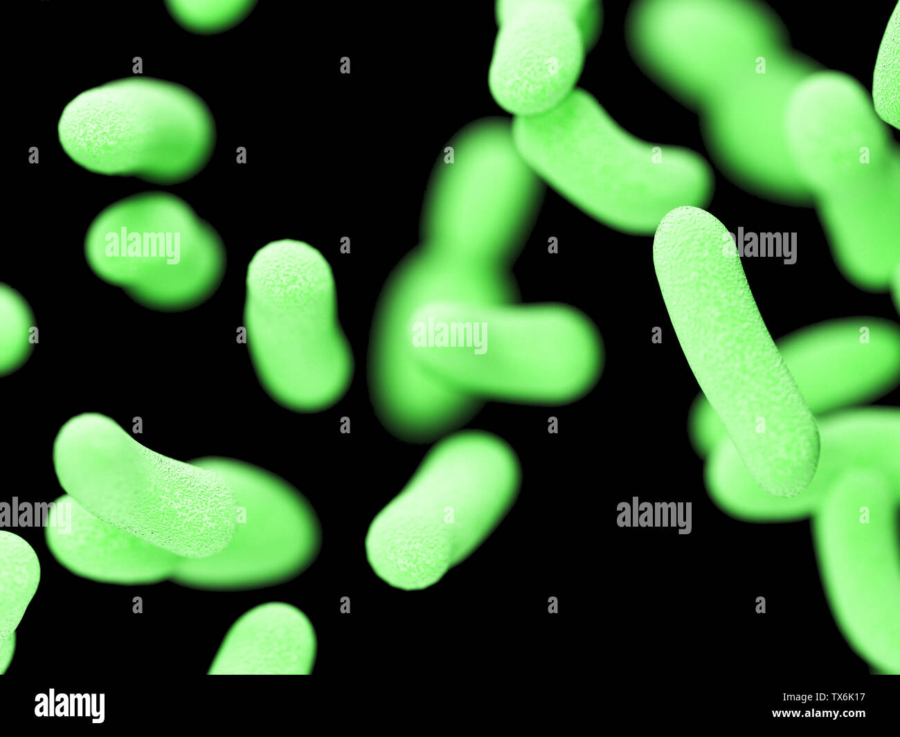 3d rendered illustration of bacteria Stock Photo - Alamy