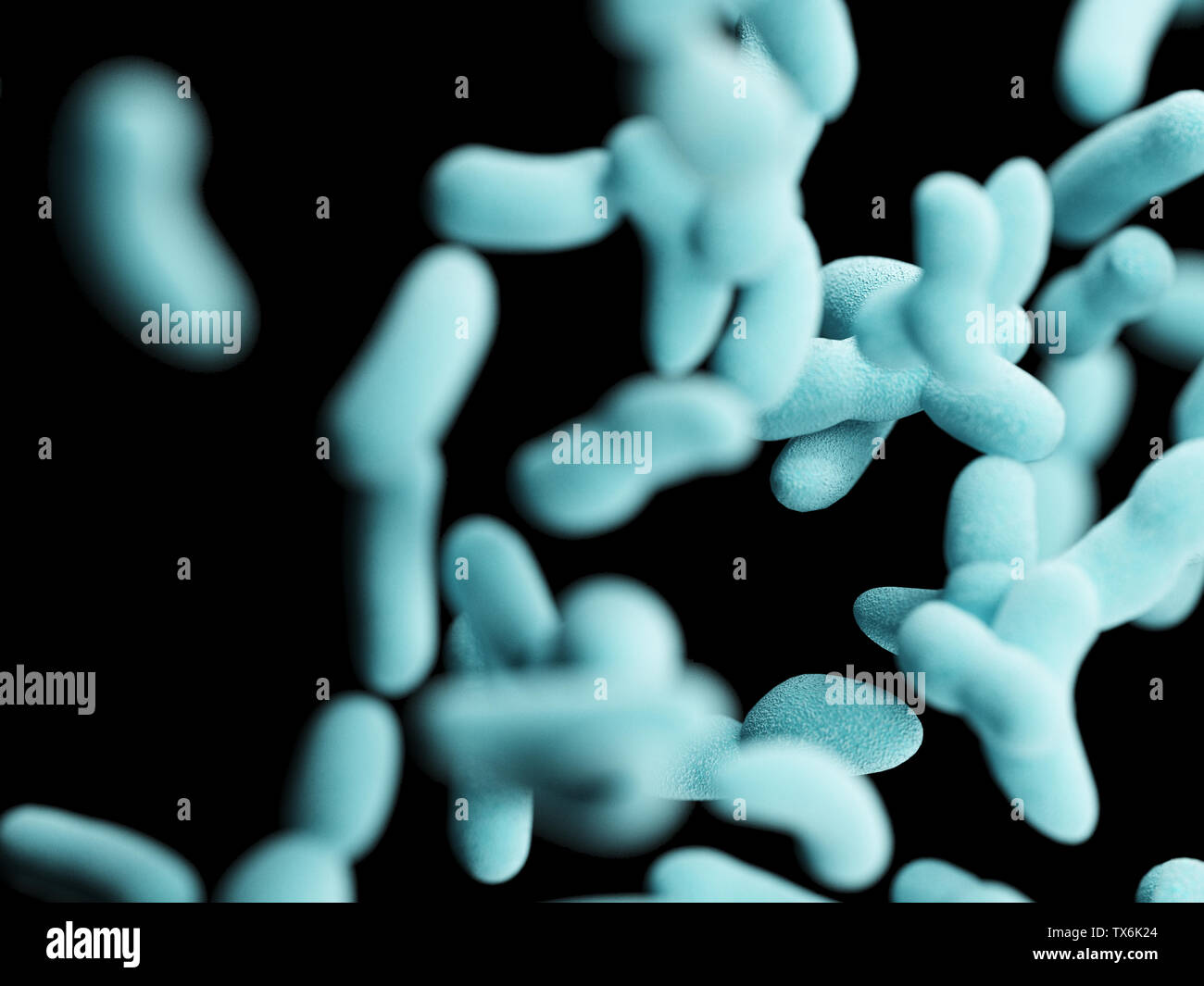 3d rendered illustration of bacteria Stock Photo - Alamy