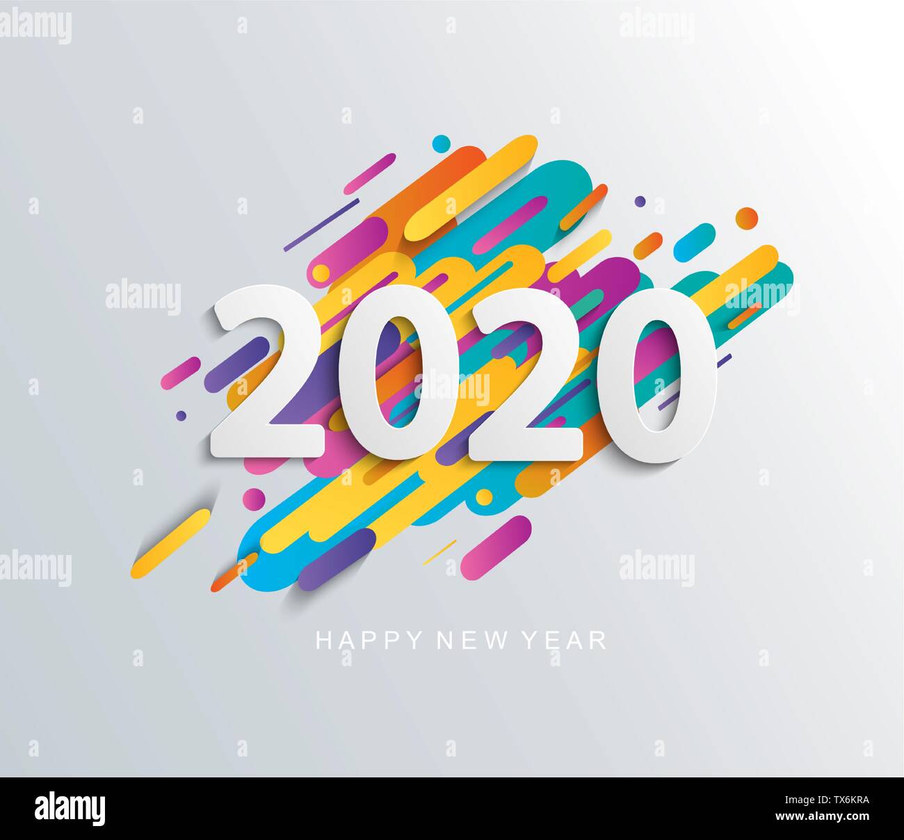 New year 2020 modern Stock Vector Images - Alamy
