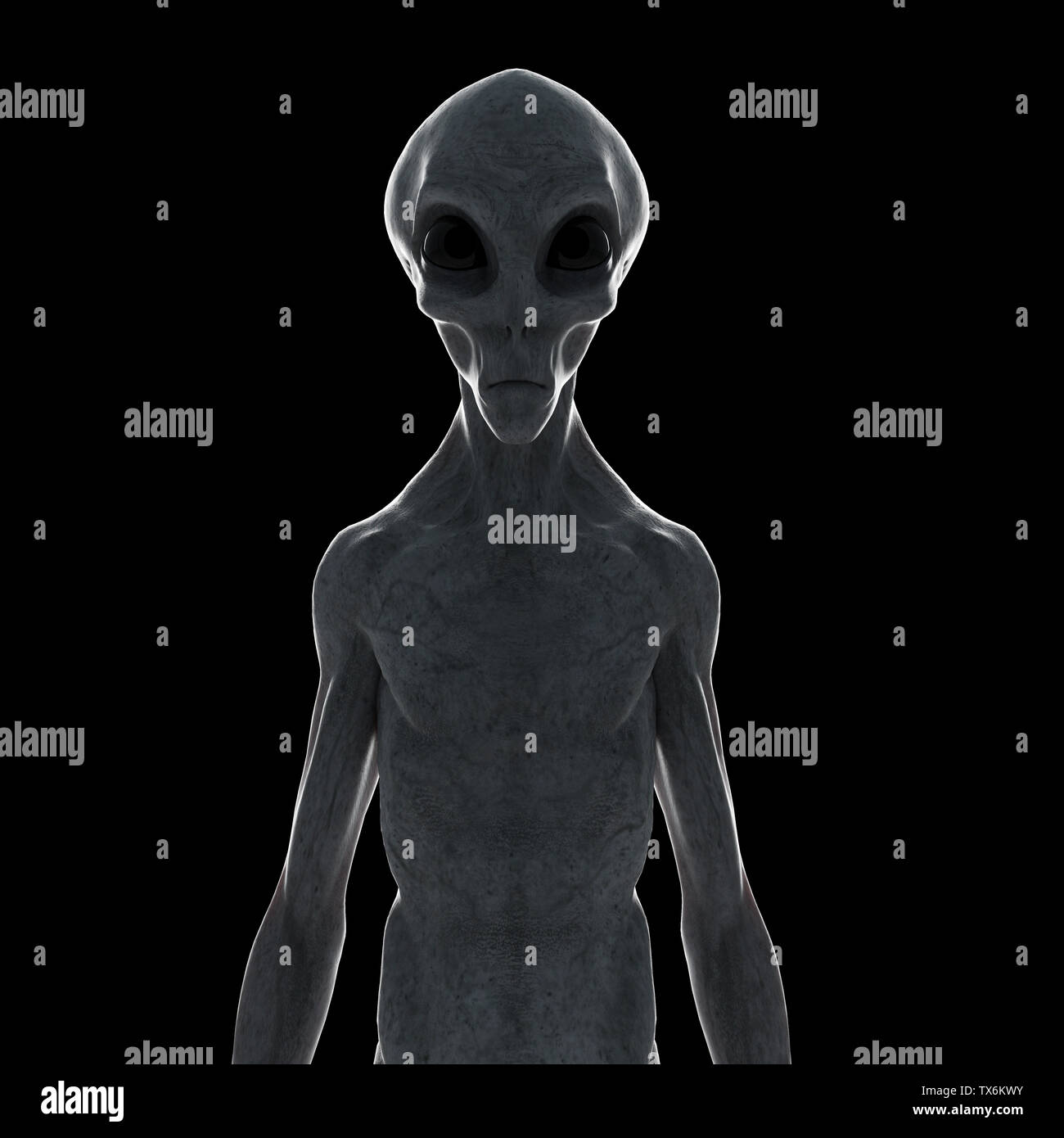 3d rendered illustration of a humanoid alien Stock Photo - Alamy