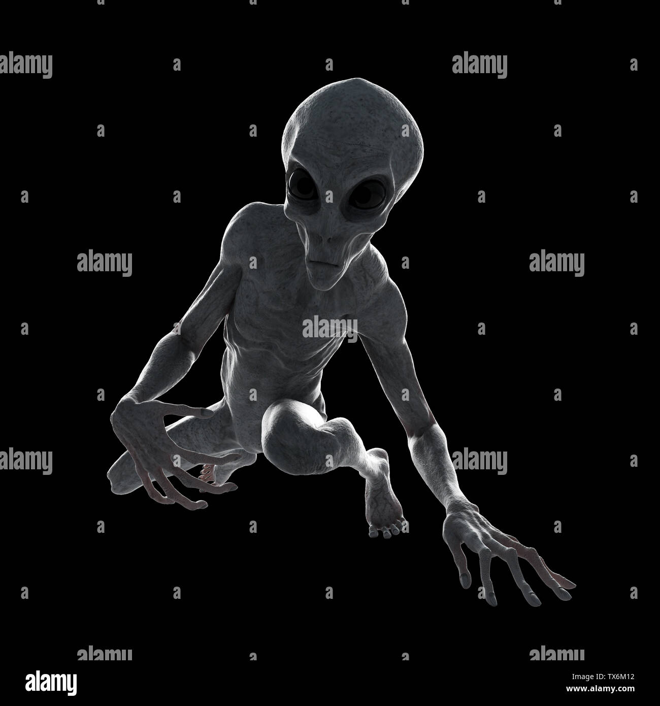 3d rendered illustration of a humanoid alien Stock Photo - Alamy