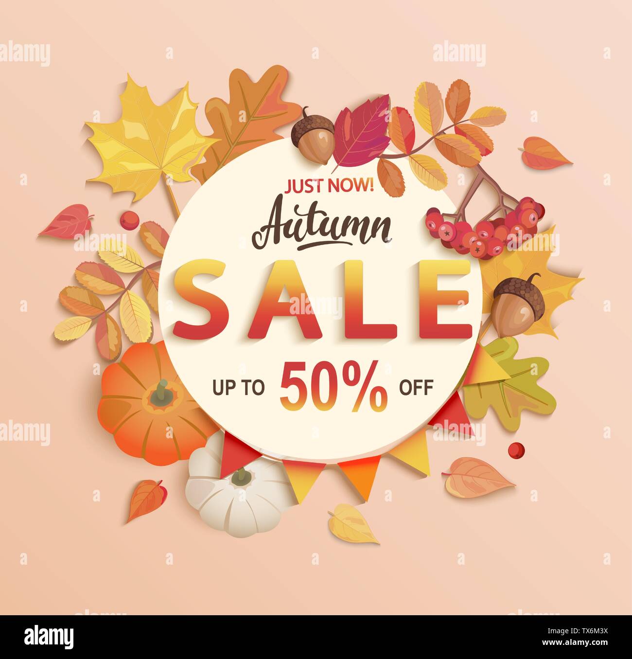 Autumn season fall harvest Stock Vector Images - Alamy