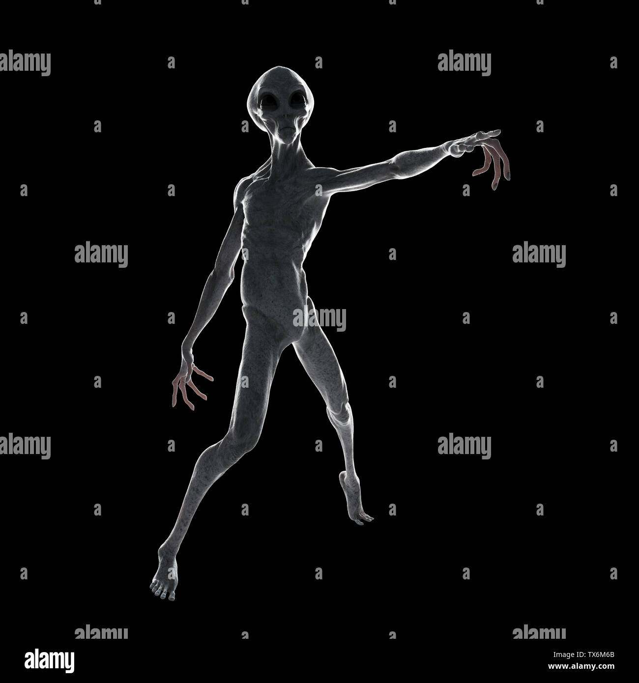 3d rendered illustration of a humanoid alien Stock Photo - Alamy