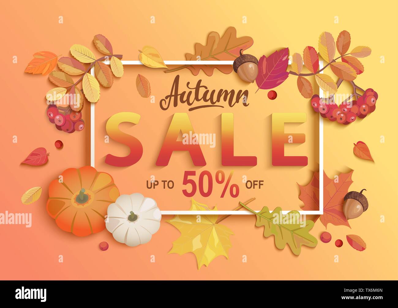 Autumn season fall harvest Stock Vector Images - Alamy