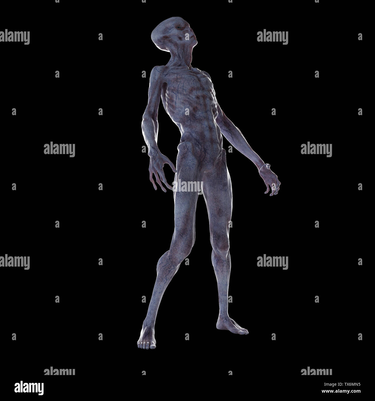 3d rendered illustration of a humanoid alien Stock Photo - Alamy