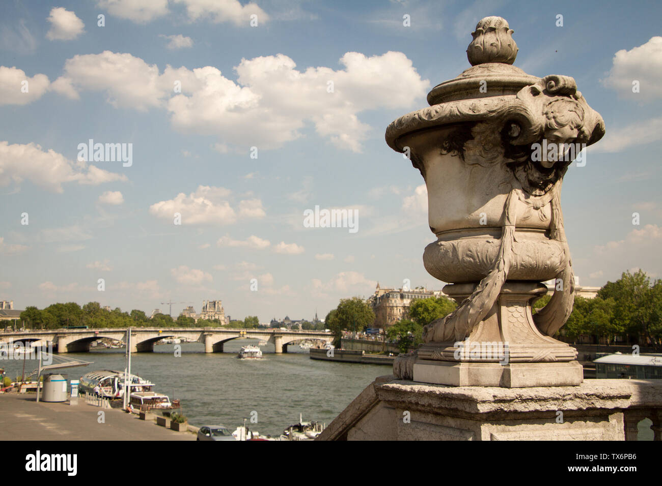 Paris, France - July 06, 2018: Closeup of architectural elements and ...