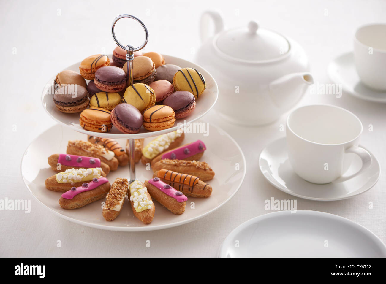 Afternoon tea cake stand hi-res stock photography and images - Alamy