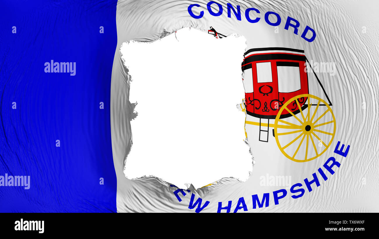 Square hole in the Concord capital city flag Stock Photo - Alamy
