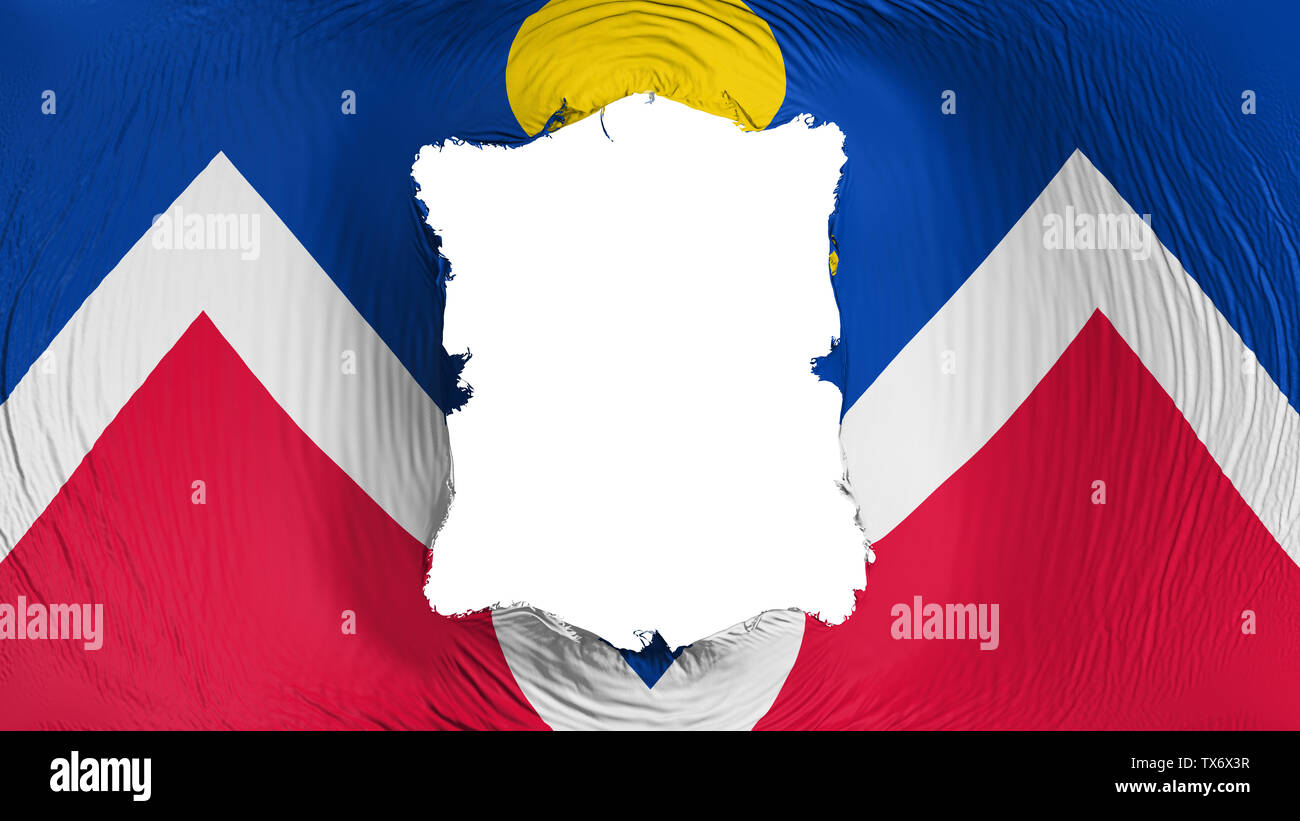 Square hole in the Denver capital city flag Stock Photo - Alamy