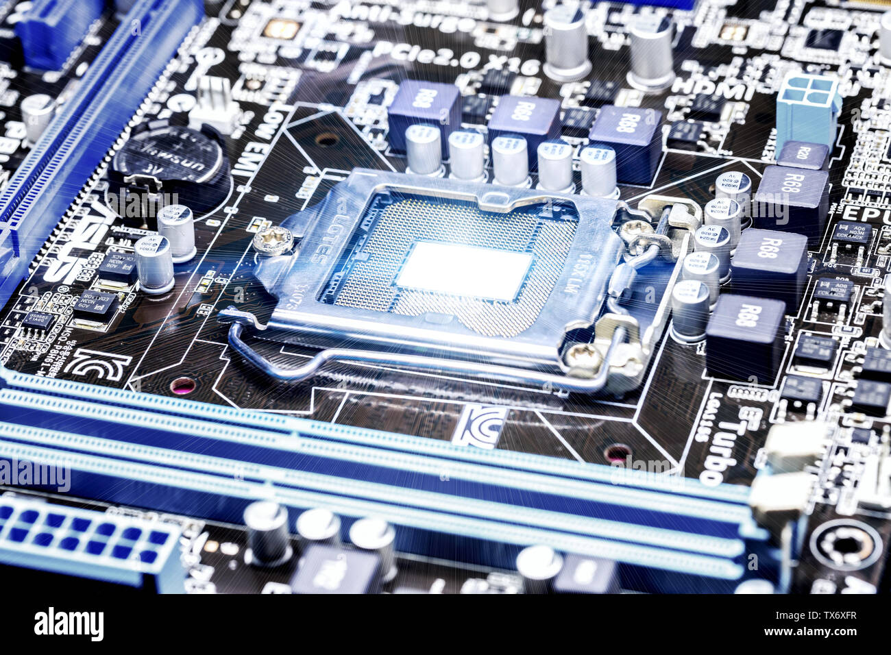 Motherboard close up main hi-res stock photography and images - Alamy