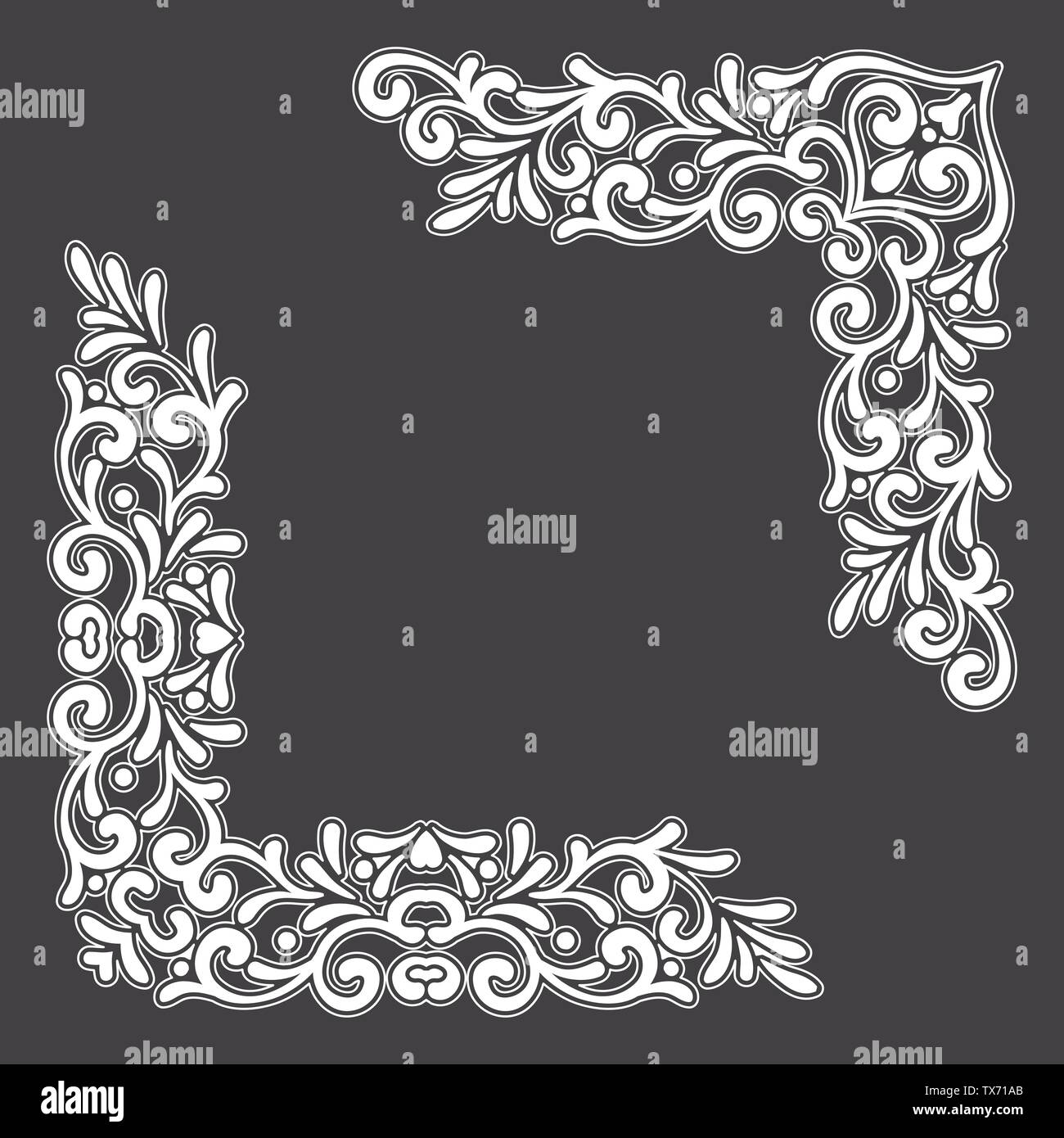 Symmetrical corner motif hi-res stock photography and images - Alamy