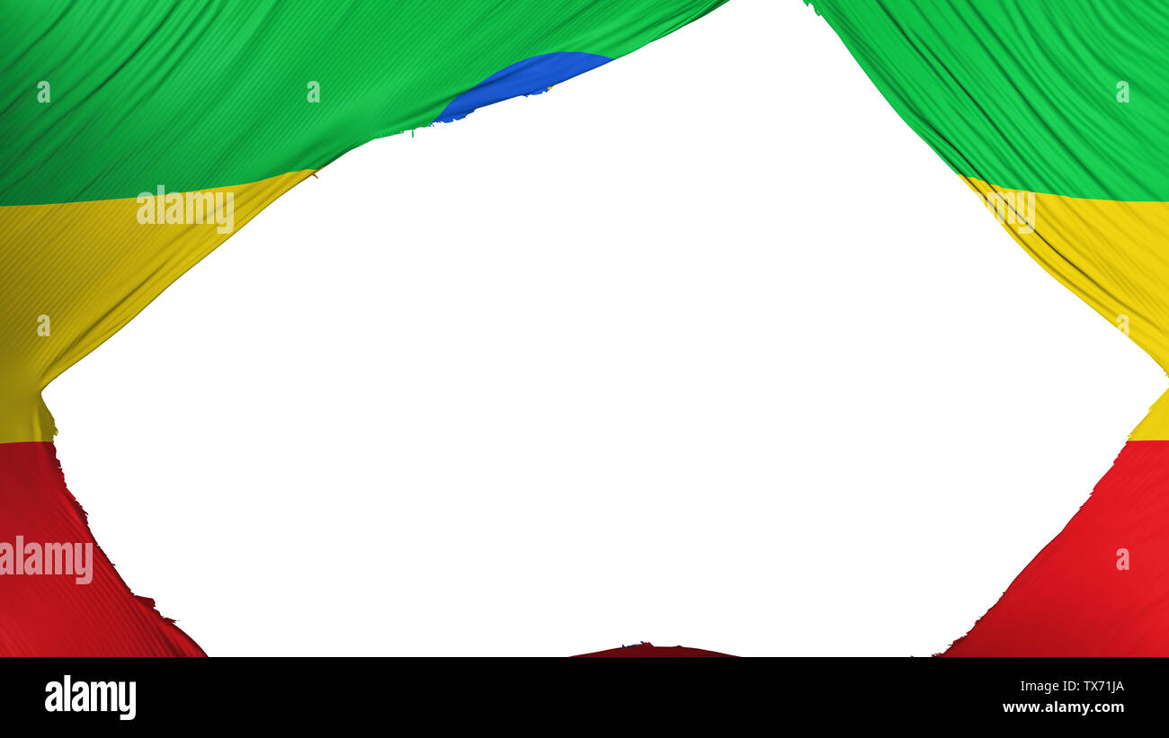 Divided Ethiopia flag Stock Photo - Alamy