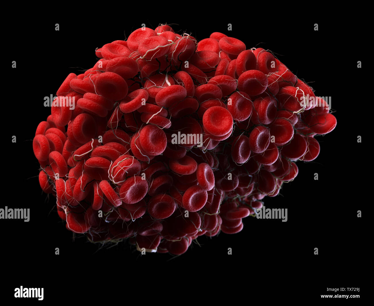 3d rendered, medically accurate illustration of a blood clot Stock ...