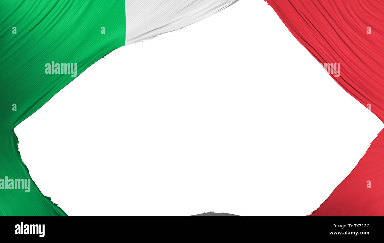 Divided Italy flag Stock Photo - Alamy