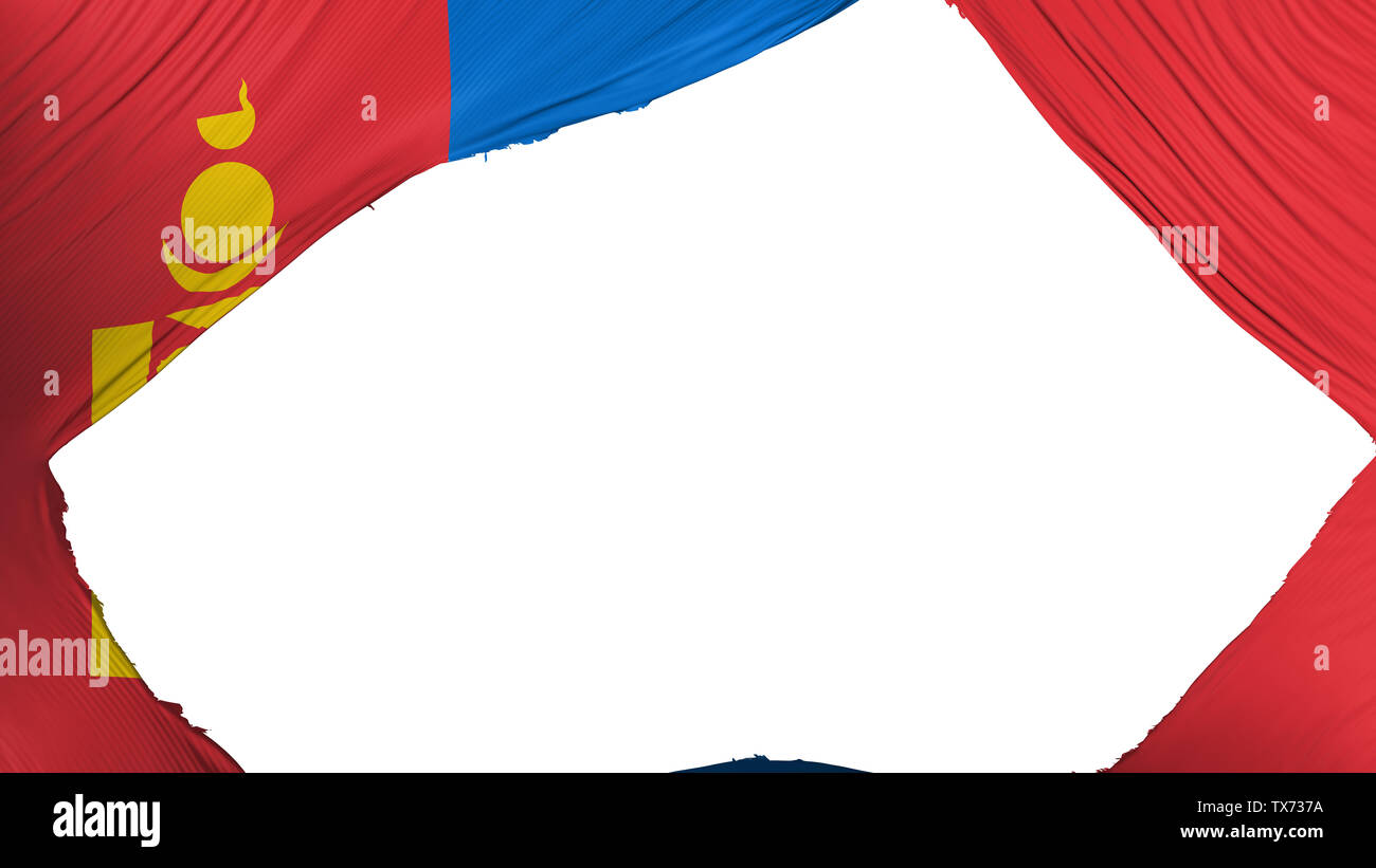 Divided Mongolia flag Stock Photo - Alamy