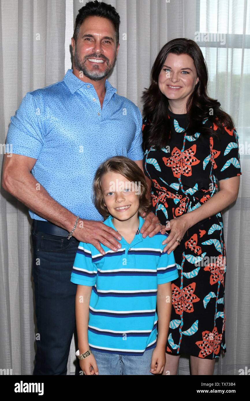 Burbank, CA. 22nd June, 2019. Don Diamont, Finnegan George, Heather Tom ...