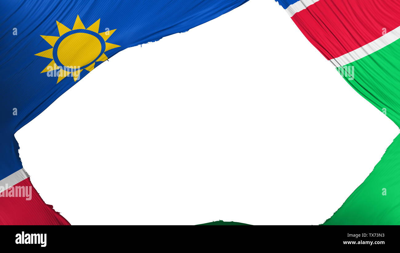 Divided Namibia flag Stock Photo - Alamy