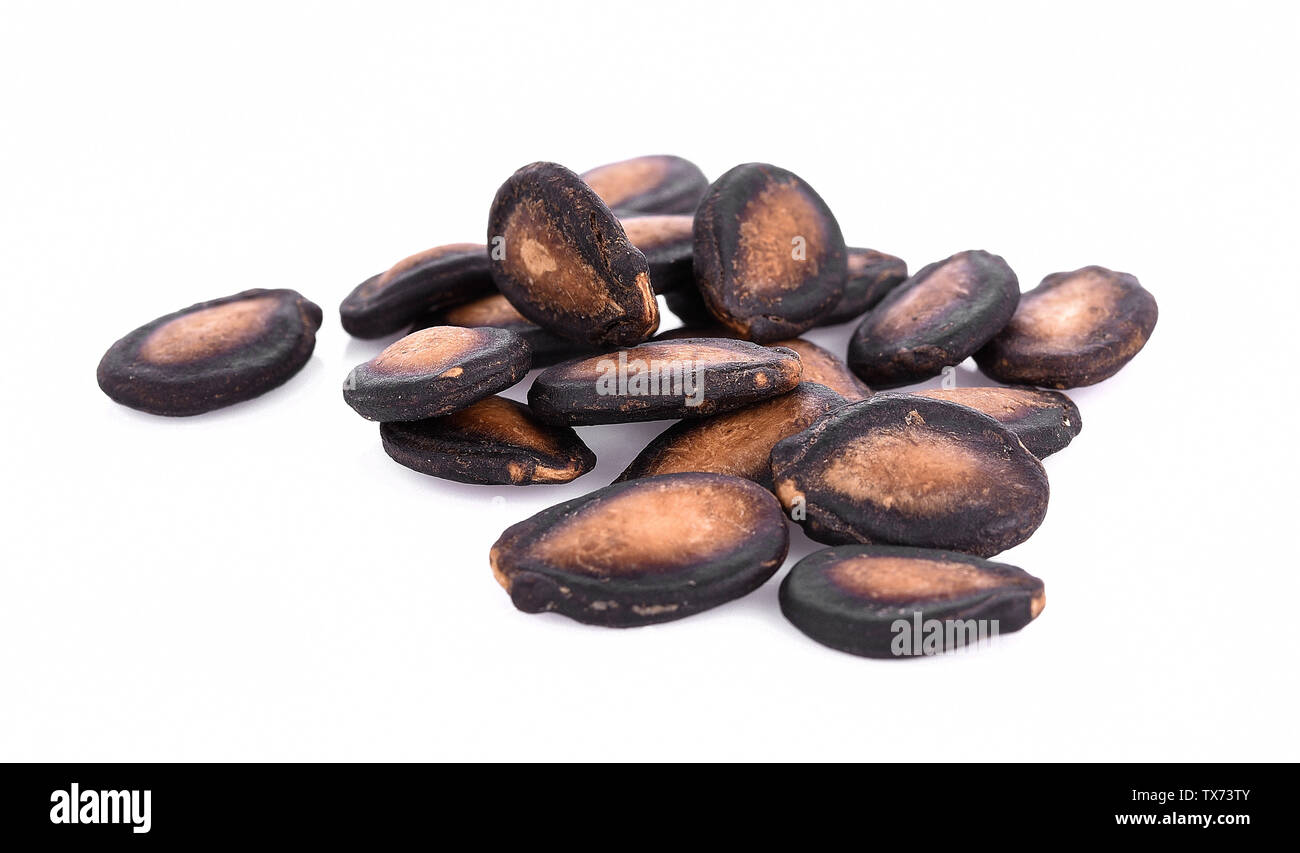 watermelon seeds isolated on white background Stock Photo - Alamy