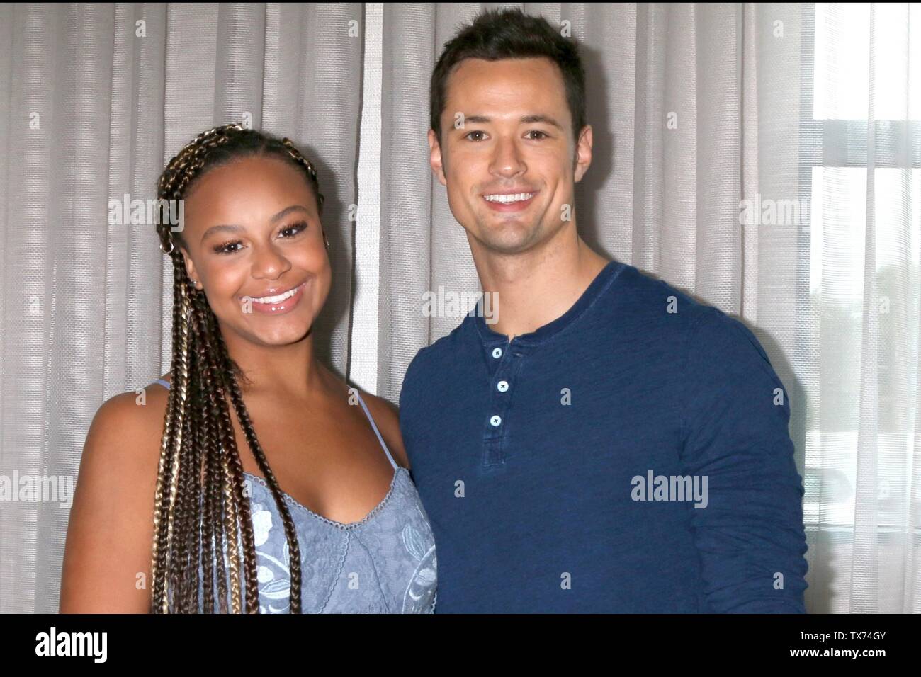 Burbank, CA. 22nd June, 2019. Nia Sioux, Matthew Atkinson in attendance ...