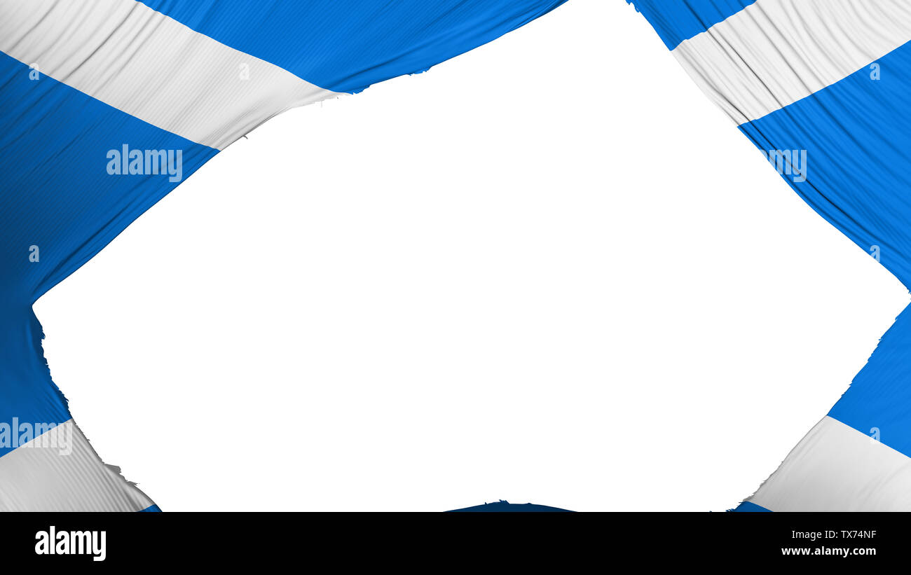 Divided Scotland flag Stock Photo - Alamy