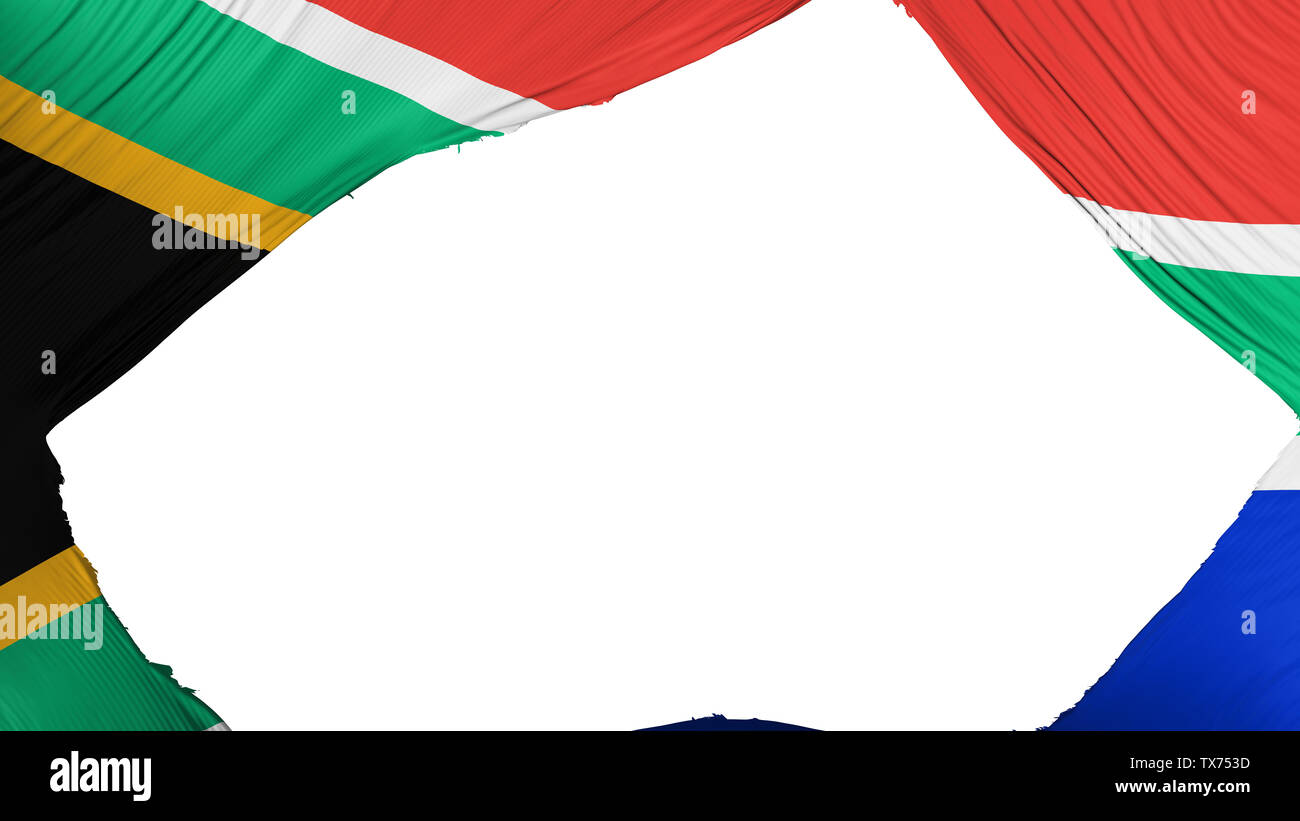South africa flag torn hi-res stock photography and images - Alamy