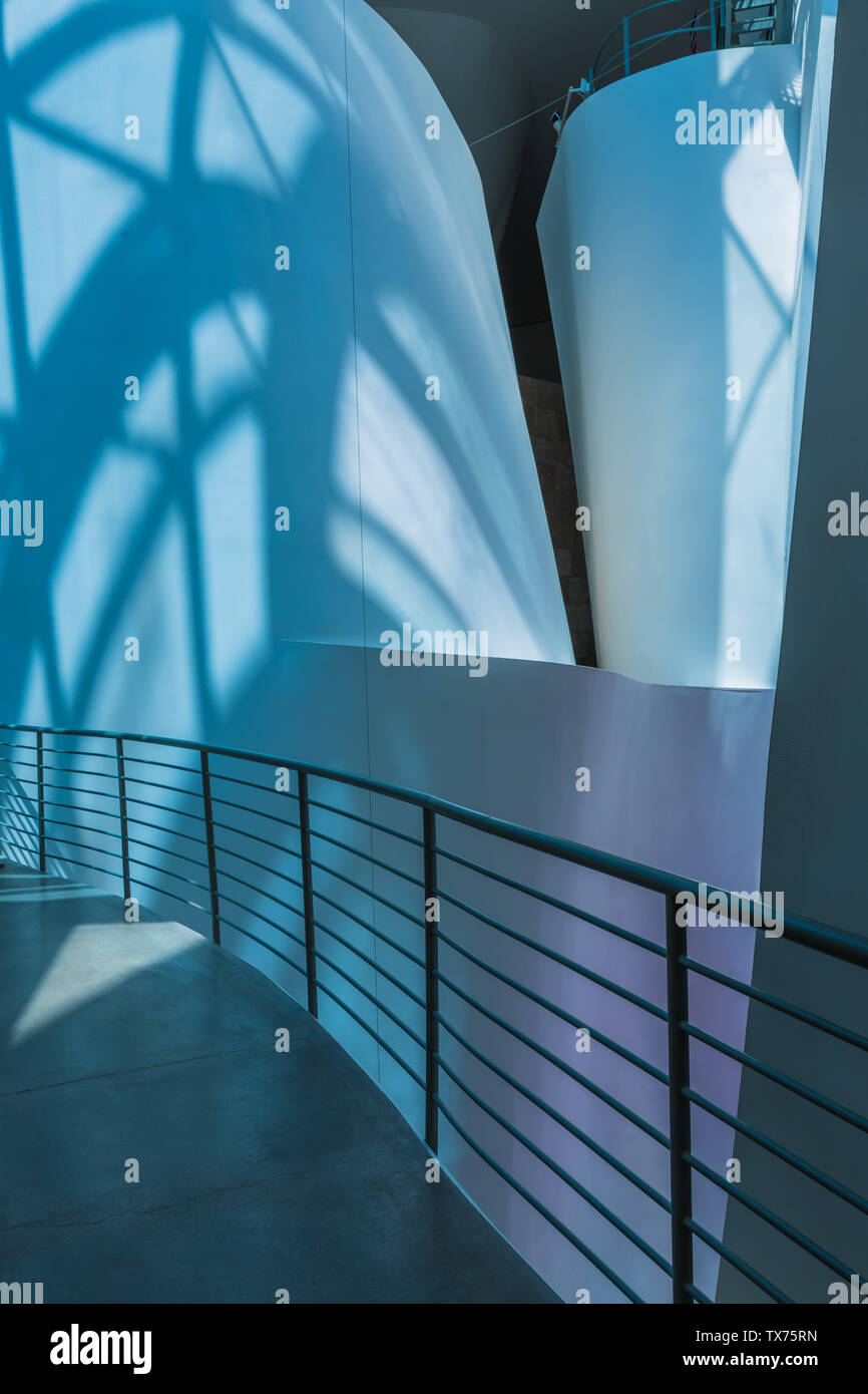 Curve modern architecture with railing. Concept Stock Photo - Alamy