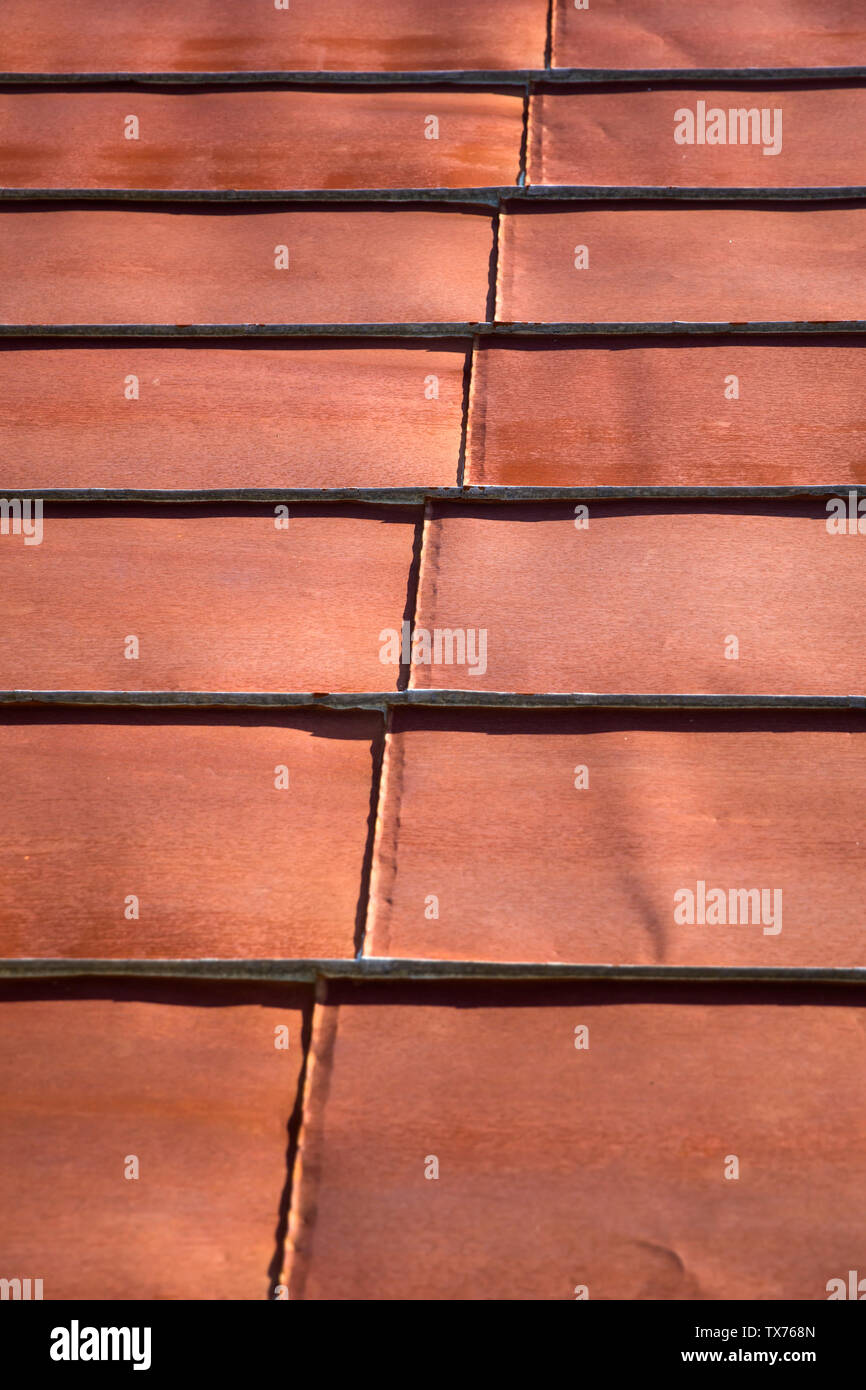 Detail of the roof rusty corrugated iron metal texture Stock Photo - Alamy