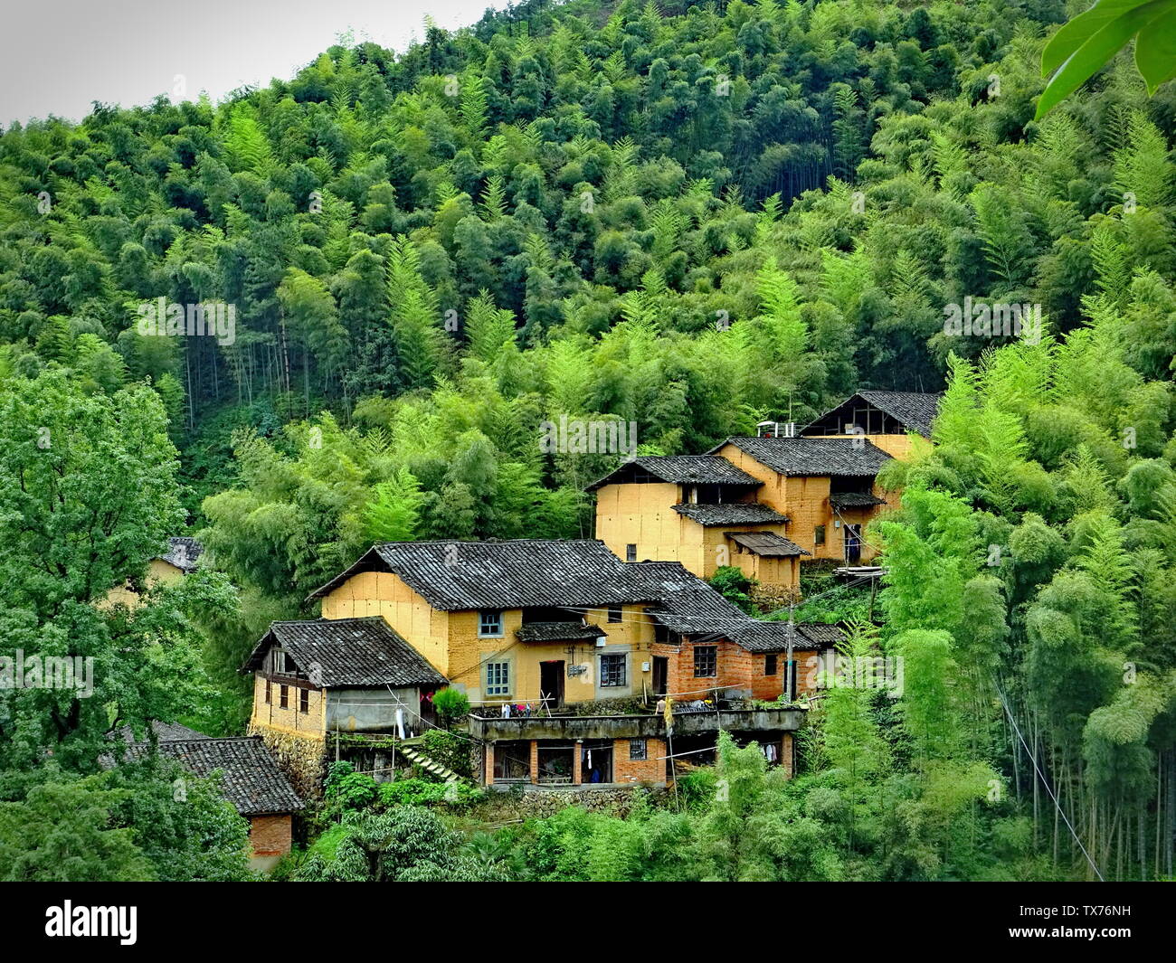 Traditional Chinese village, Henggang village Stock Photo - Alamy