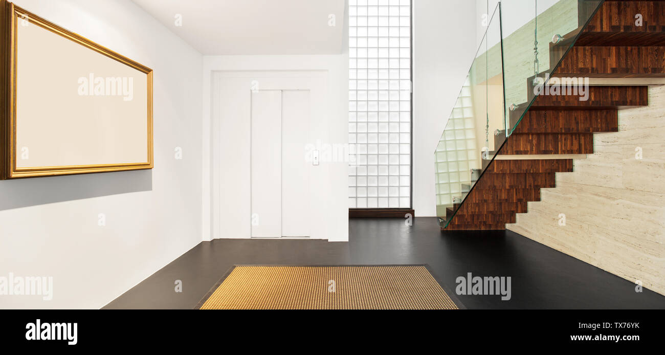 Staircase apartment building glass hi-res stock photography and images ...