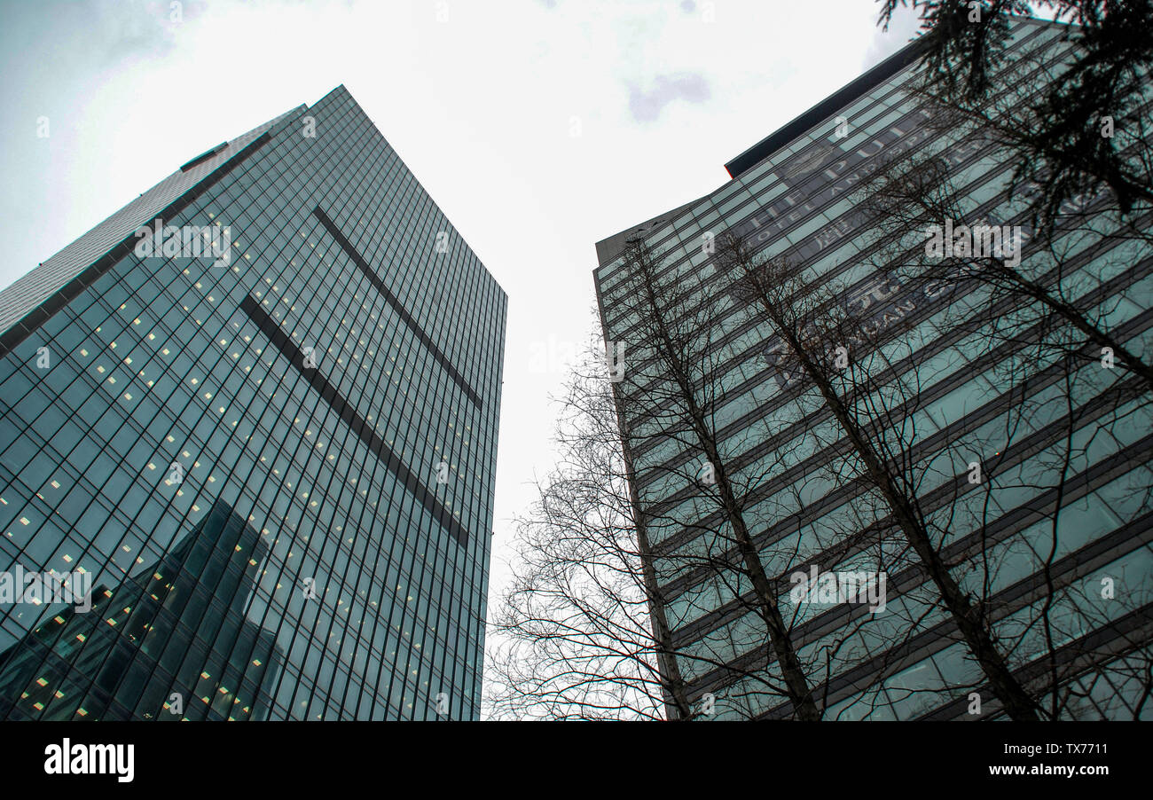 Rain, high-rise building Stock Photo - Alamy