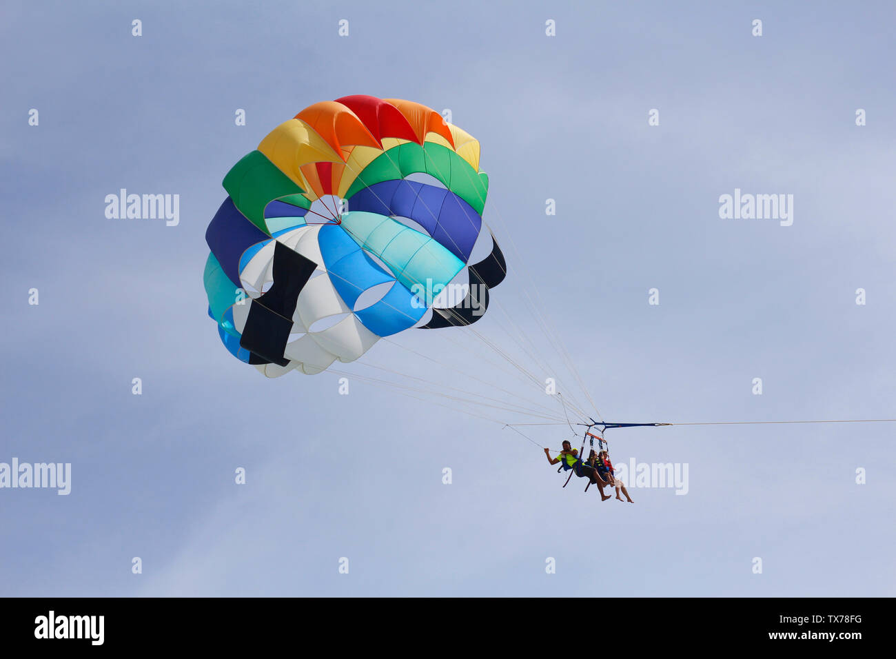 Tunisia, Djerba, 20.06.2019: Parasales - water parachutes for outdoor ...