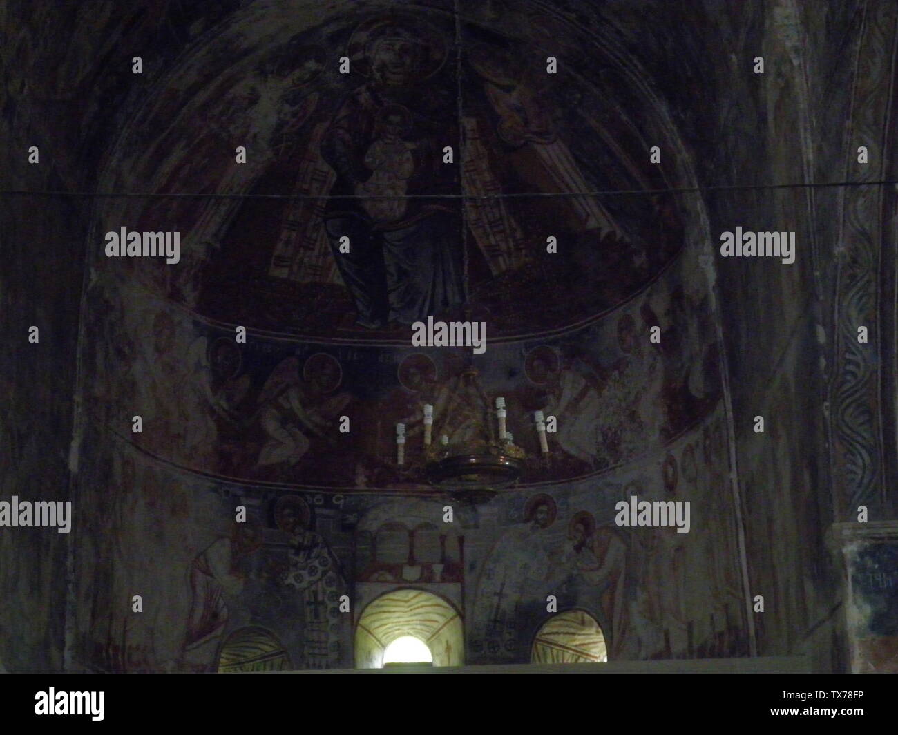 Frescoes in the khobi monastery hi-res stock photography and images - Alamy