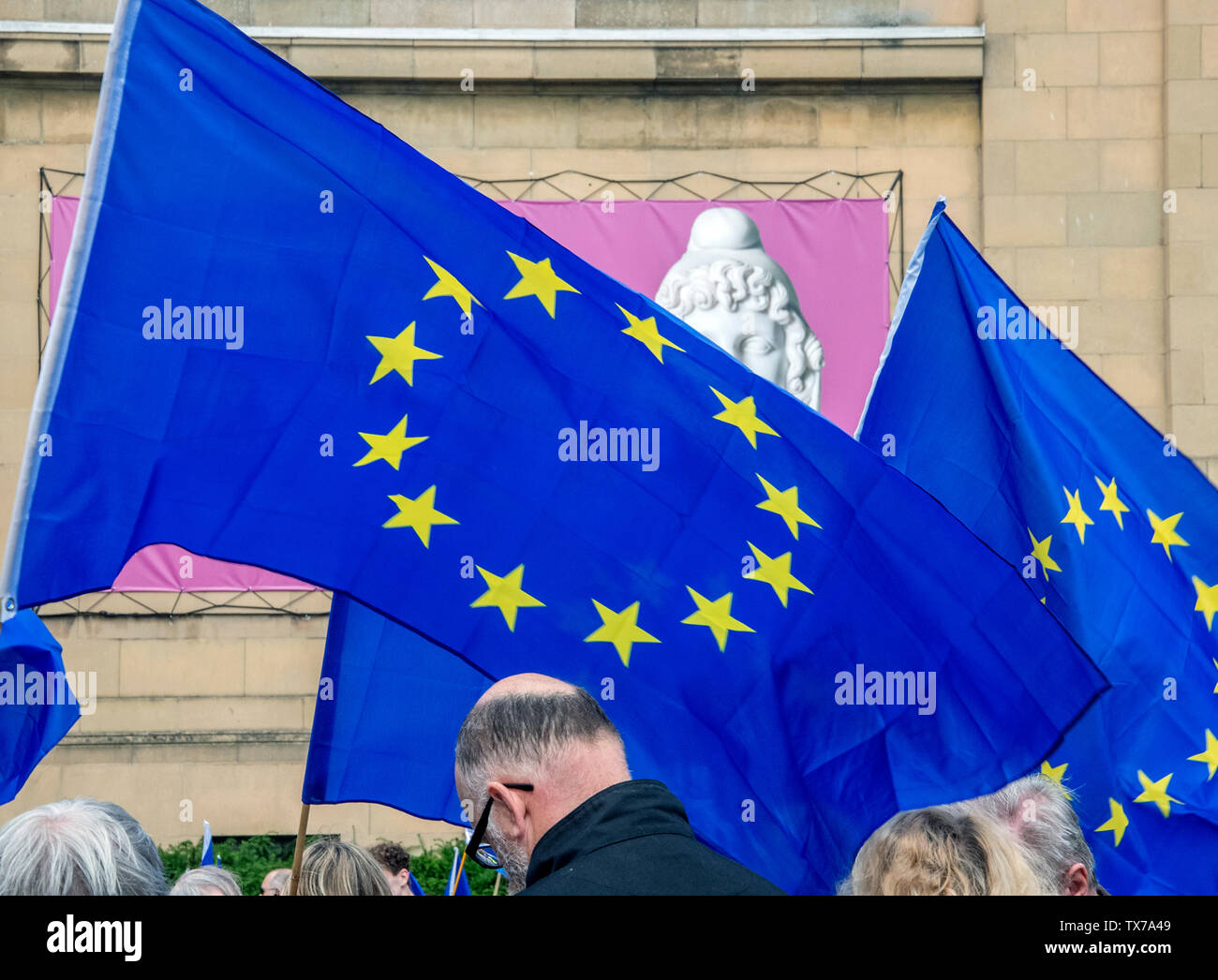 Perth, Scotland, UK. 23rd June 2019: A march against Brexit in the city ...