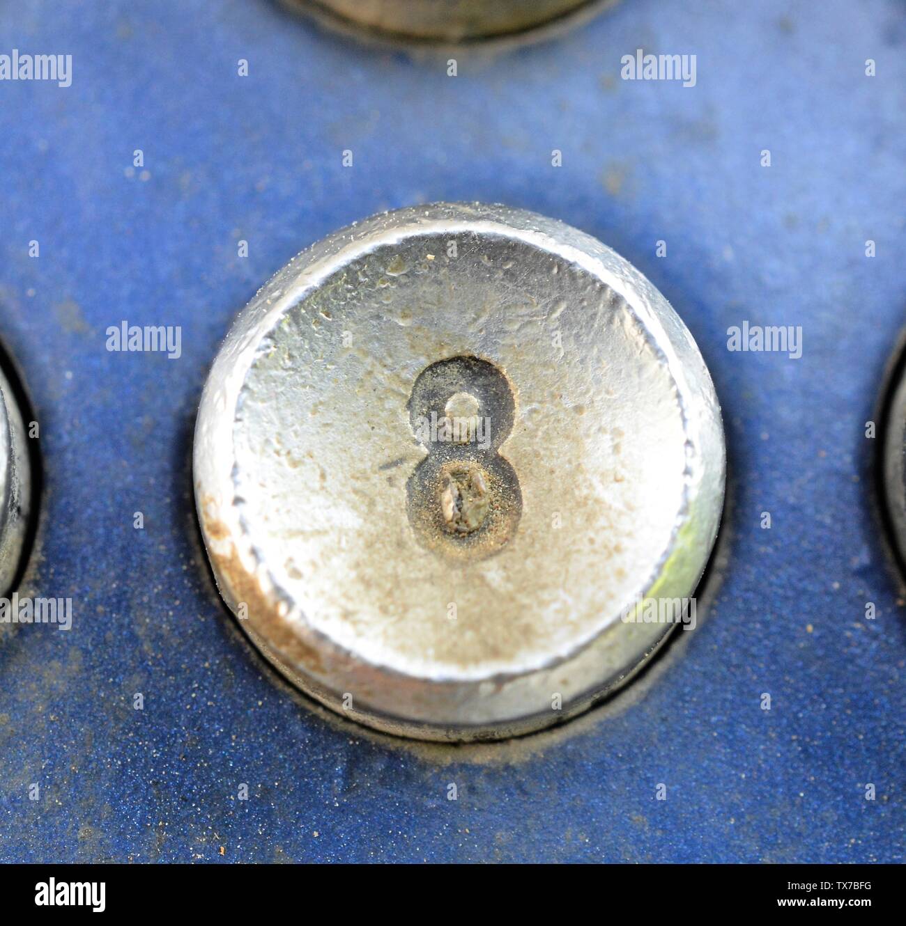 old public phone dirty buttons image Stock Photo - Alamy