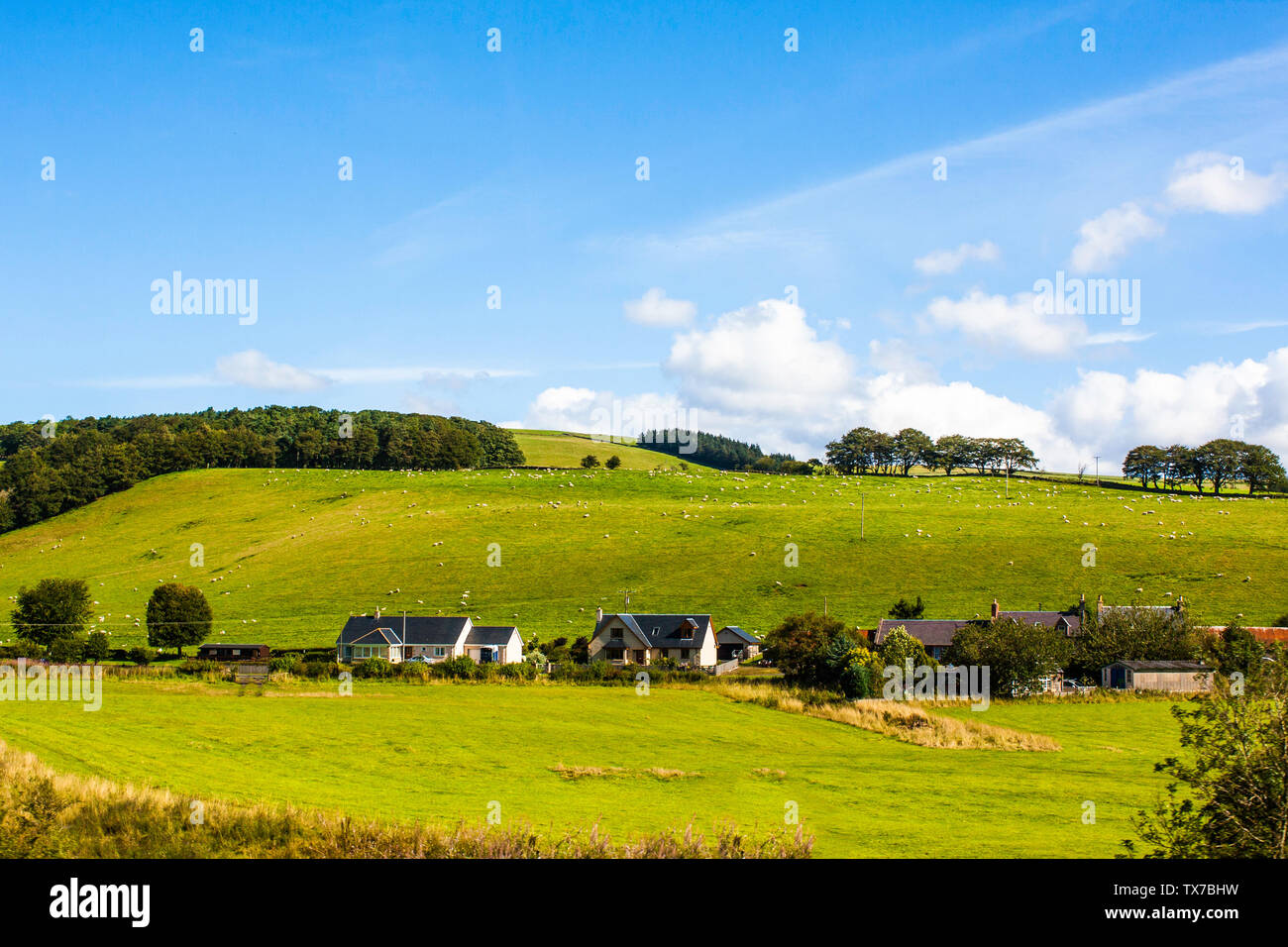 The pastoral scenery of England is like a pastoral song, like an ...