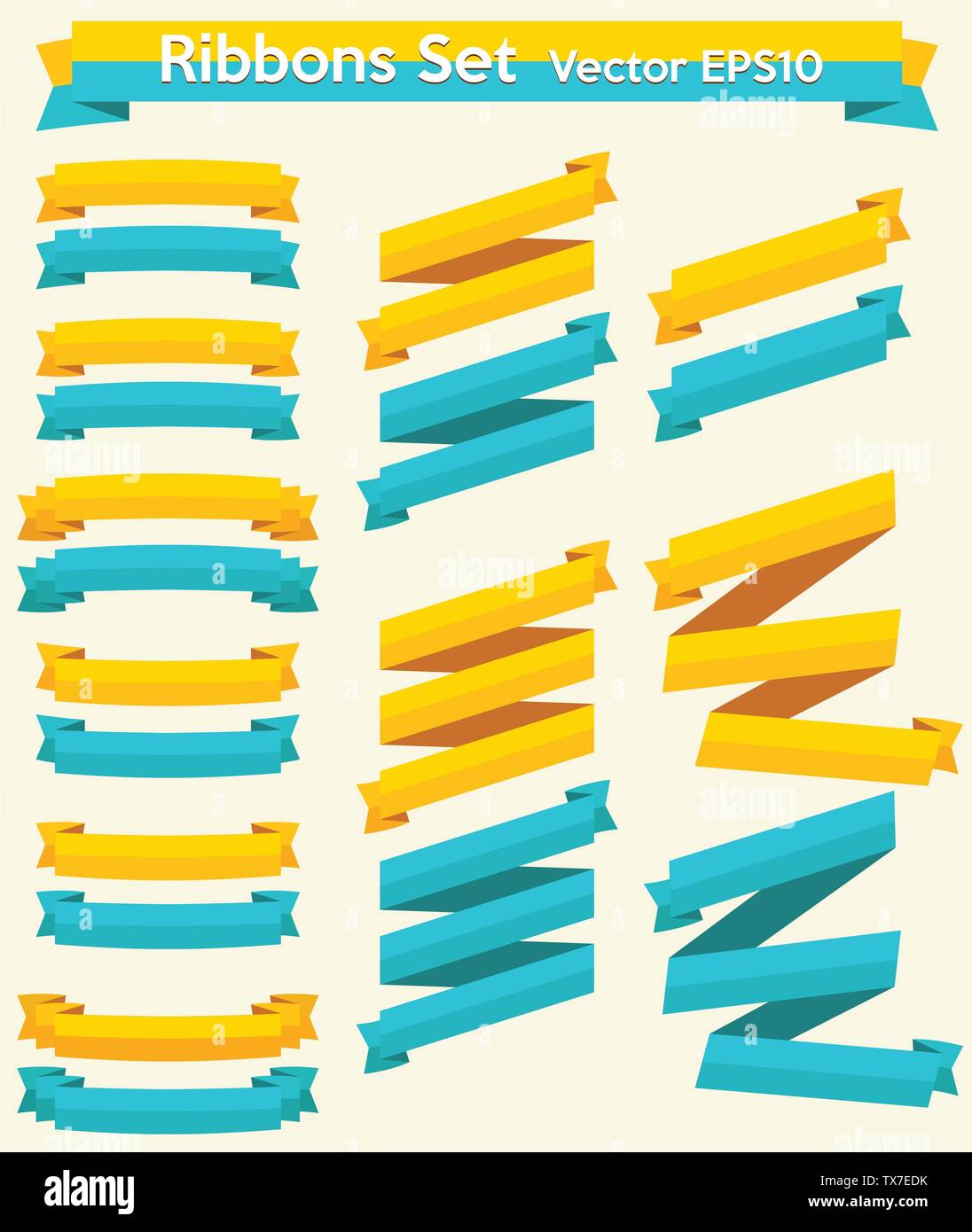 Ribbons Set vector EPS10 Stock Vector Image & Art - Alamy