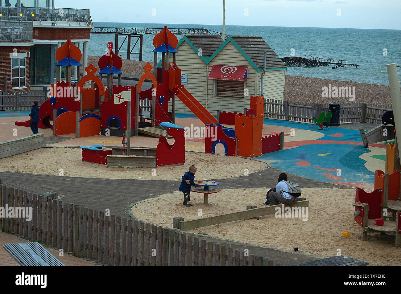 Brighton beach playground hi-res stock photography and images - Alamy