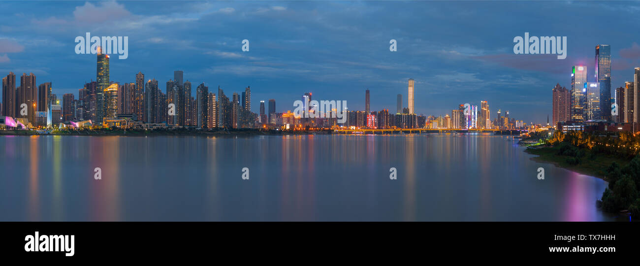 Panorama of Changsha Stock Photo - Alamy