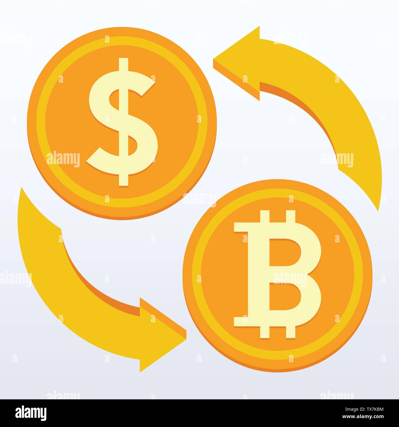 Bitcoin flat design,Digital or virtual coin Stock Vector Image & Art ...