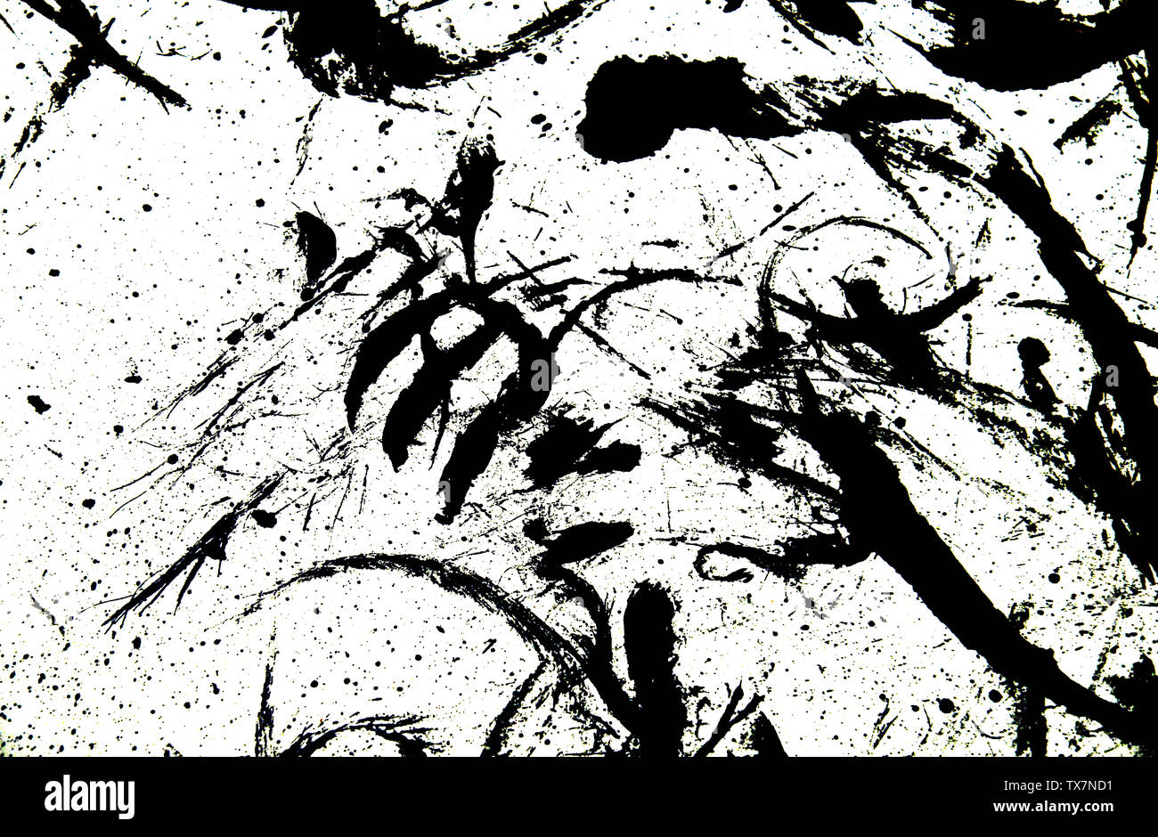 Abstract ink brush Stock Photo - Alamy