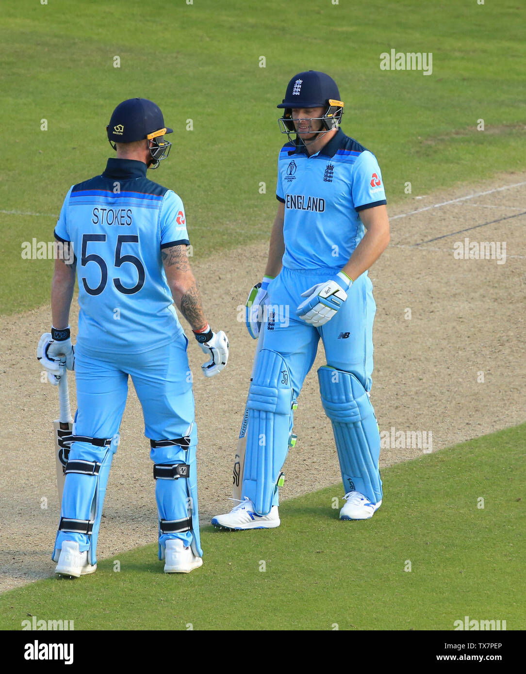 LEEDS, ENGLAND. 21 JUNE 2019: The England v Sri Lanka, ICC Cricket ...