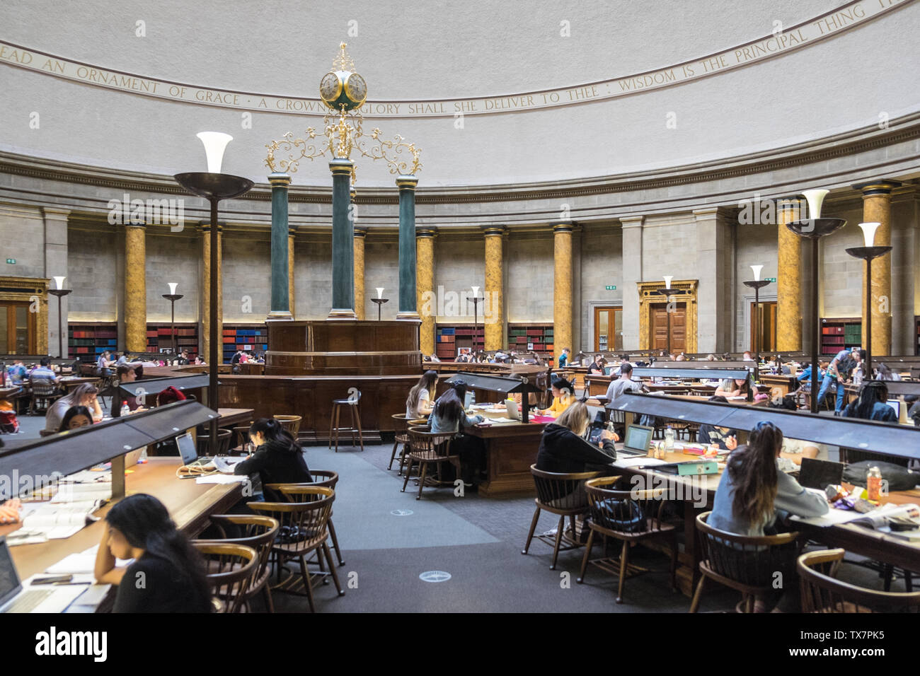 Manchester central library reading room hi-res stock photography and ...